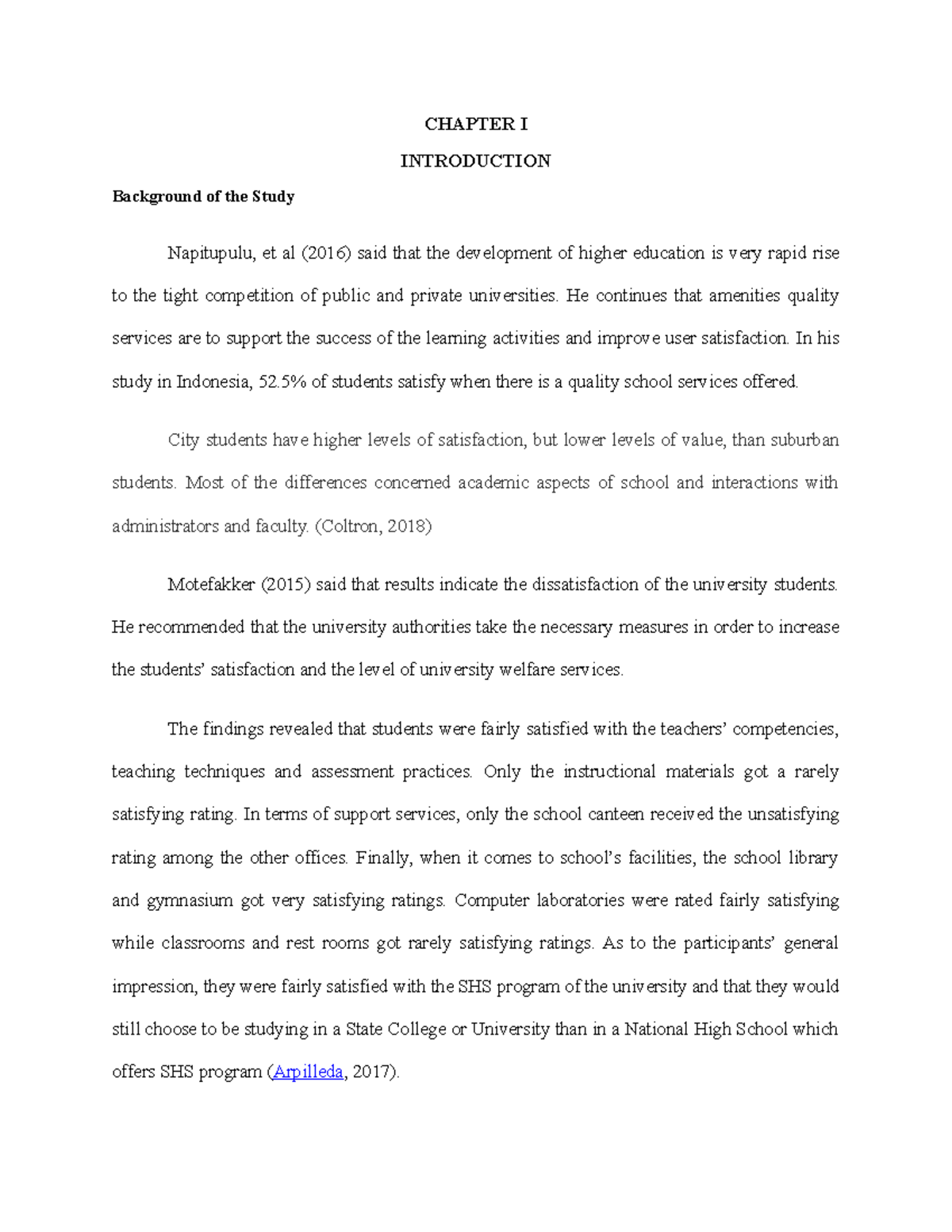capstone-chapter1-2 - CHAPTER I INTRODUCTION Background of the Study ...