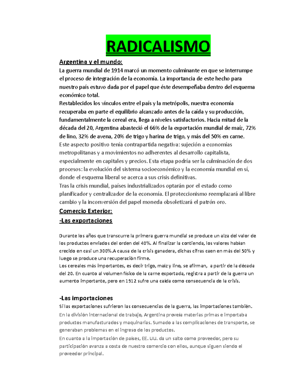 Radicalismo - RADICALISMO Argentina y el mundo: La guerra mundial de ...