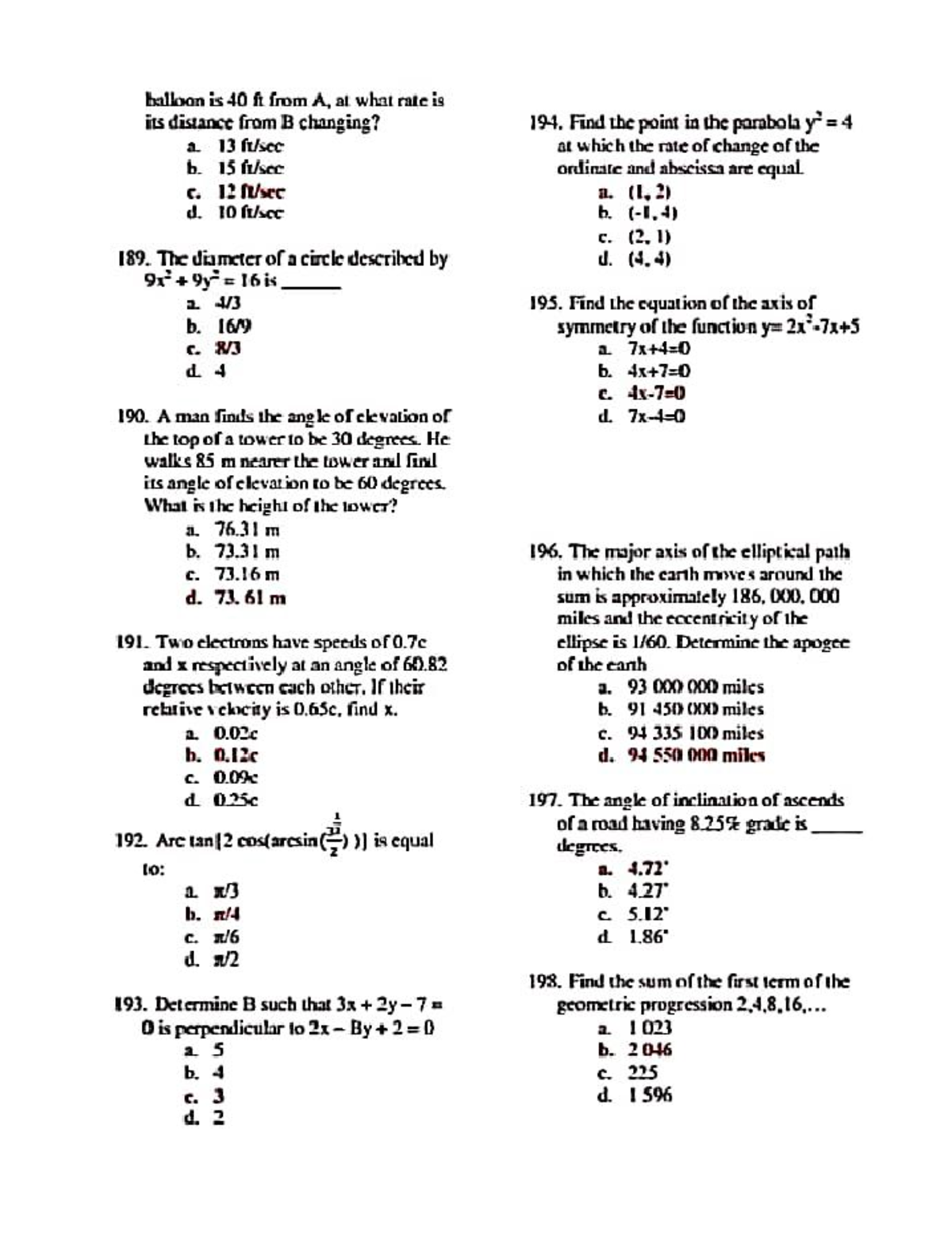 MATH854 80 - Dyyd - balloon is 40 ft from A, al what rate is its ...