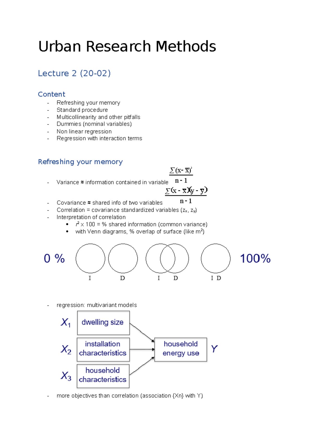 Urban Research Methods - Lecture 2 - (20-02) - Urban Research Methods ...