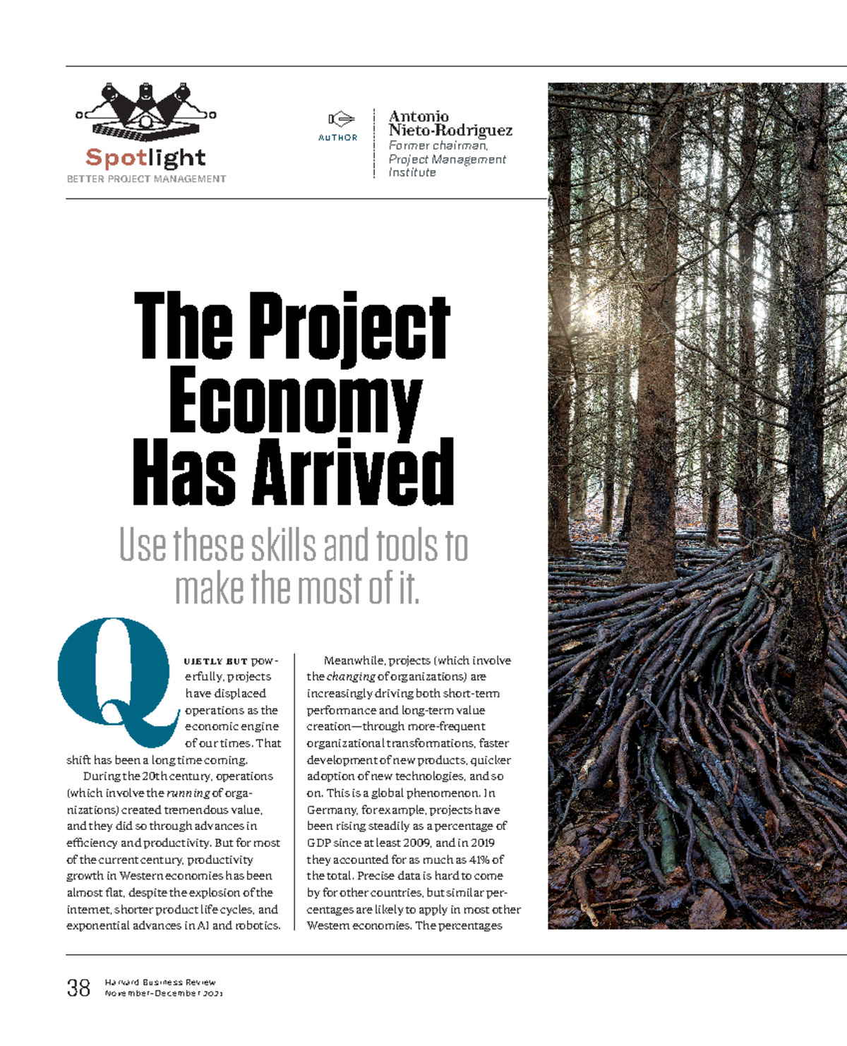 HBR 2021 - the project economy has arrived - Meanwhile, projects (which ...