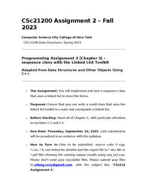 CSC 21100 Syllabus - i hope it helps - CSC 21100 Class Syllabus CSC 21100: Fundamentals Computer ...