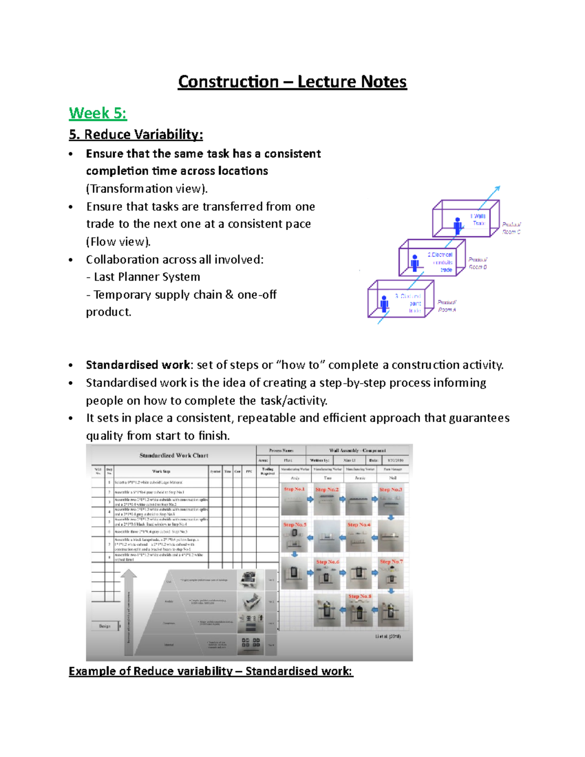 Construction Week 5 Lecture Notes - Construction – Lecture Notes Week 5 ...