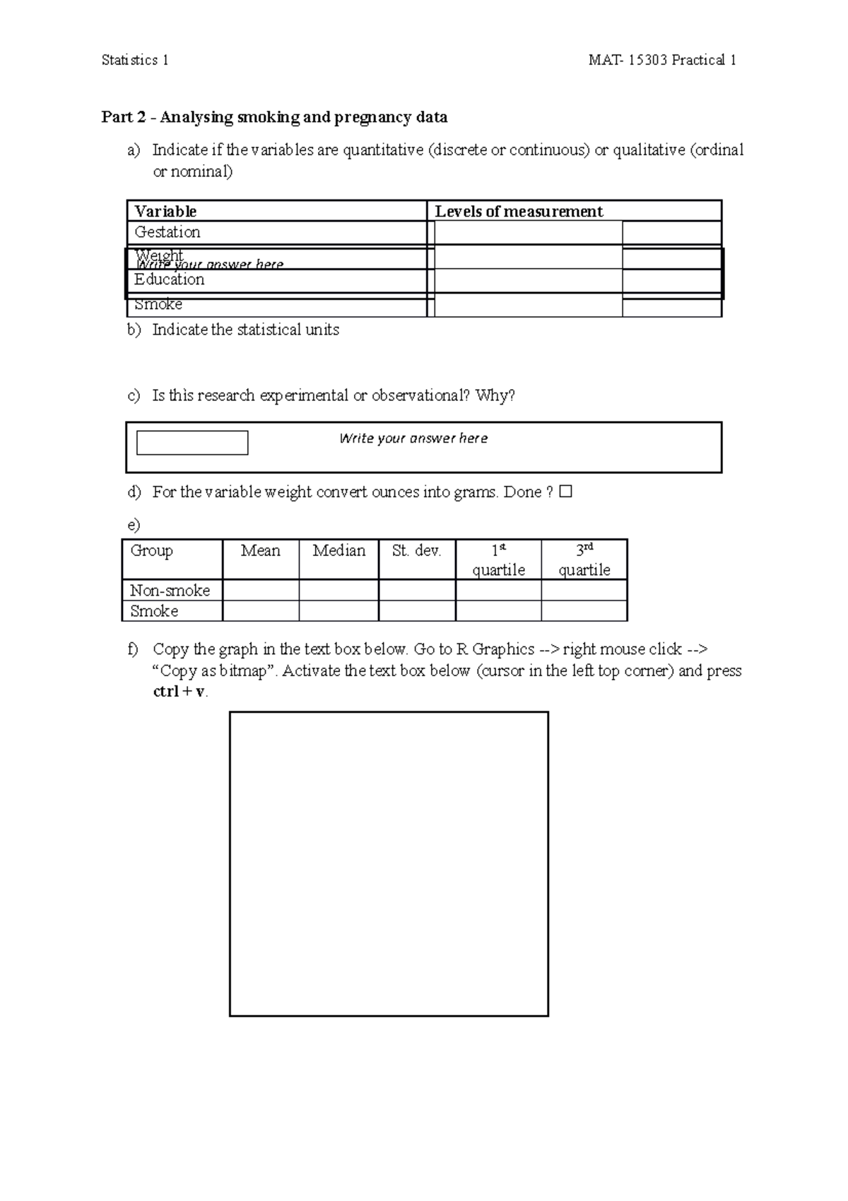 Form practical 1 invullijst - Mathematics 1 - Wageningen University ...