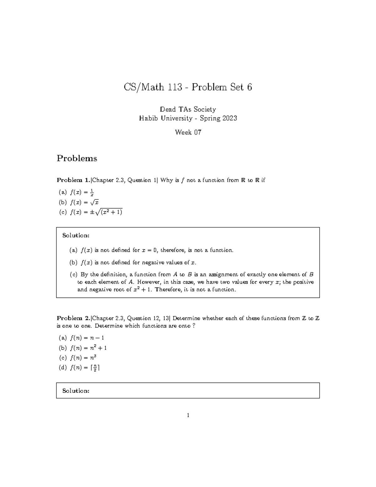 Ps06 sol - PDFs of all problem sets along with their solutions that ...