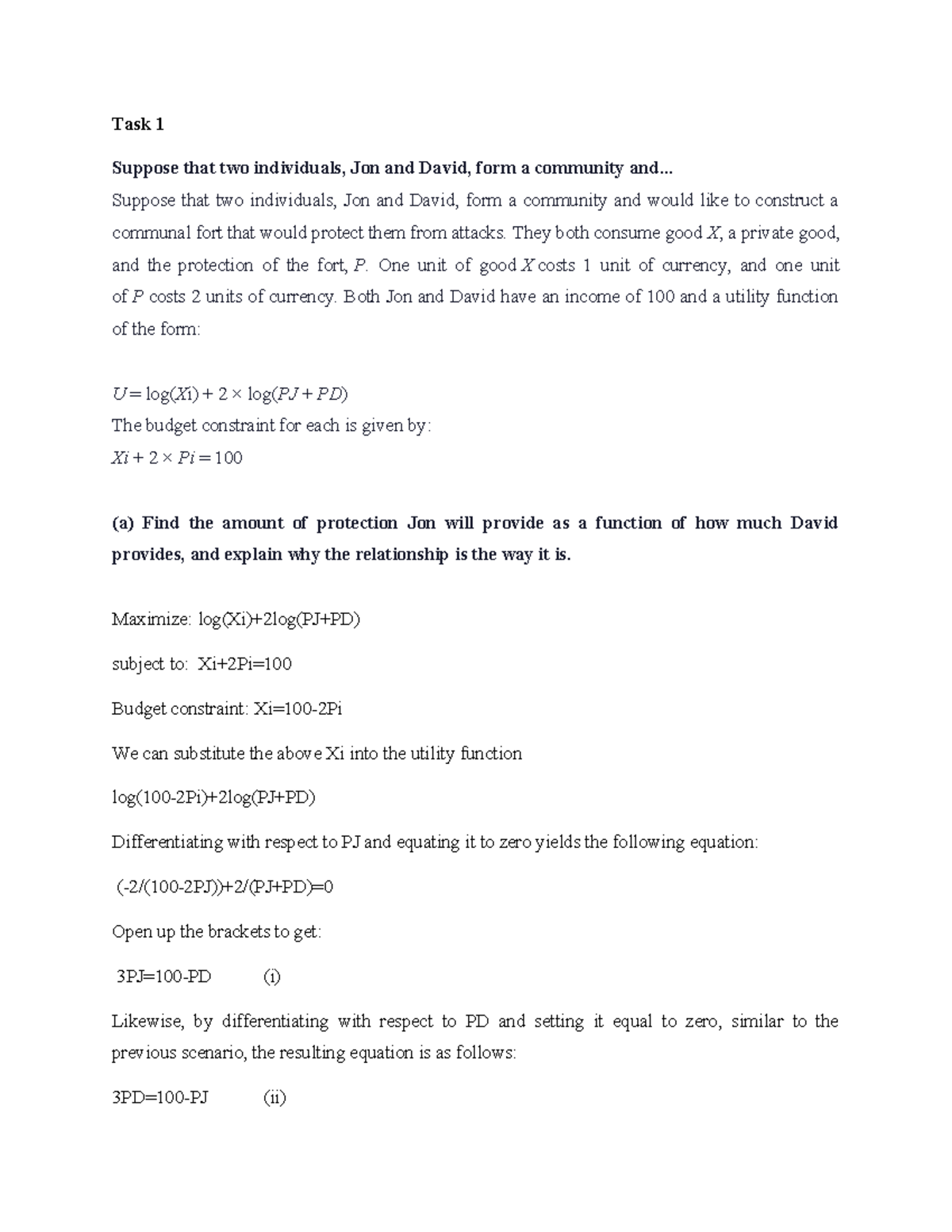 Final file - assignment for understanding - Task 1 Suppose that two ...