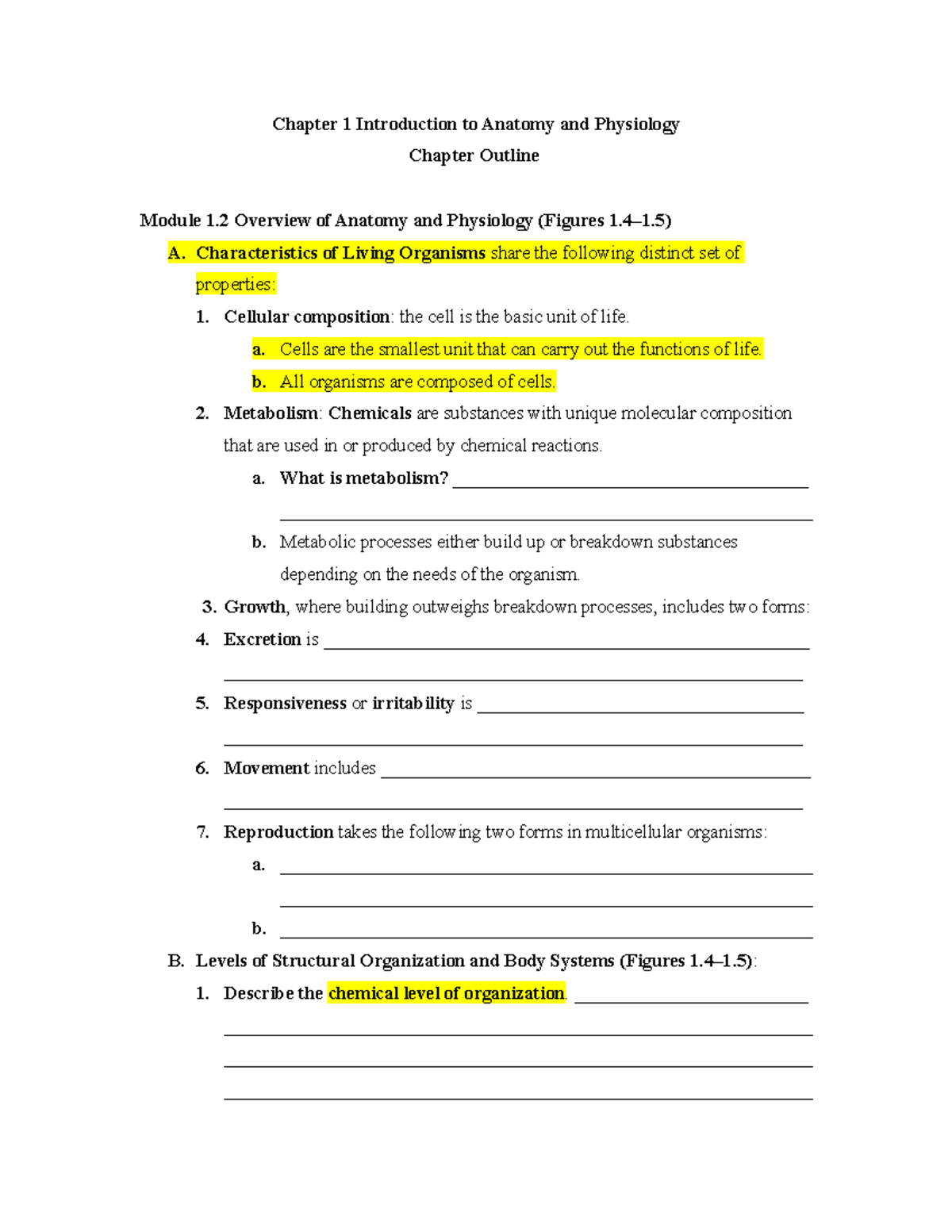 Amerman hap2 ch01 student lecture outlines-students - Chapter 1 ...
