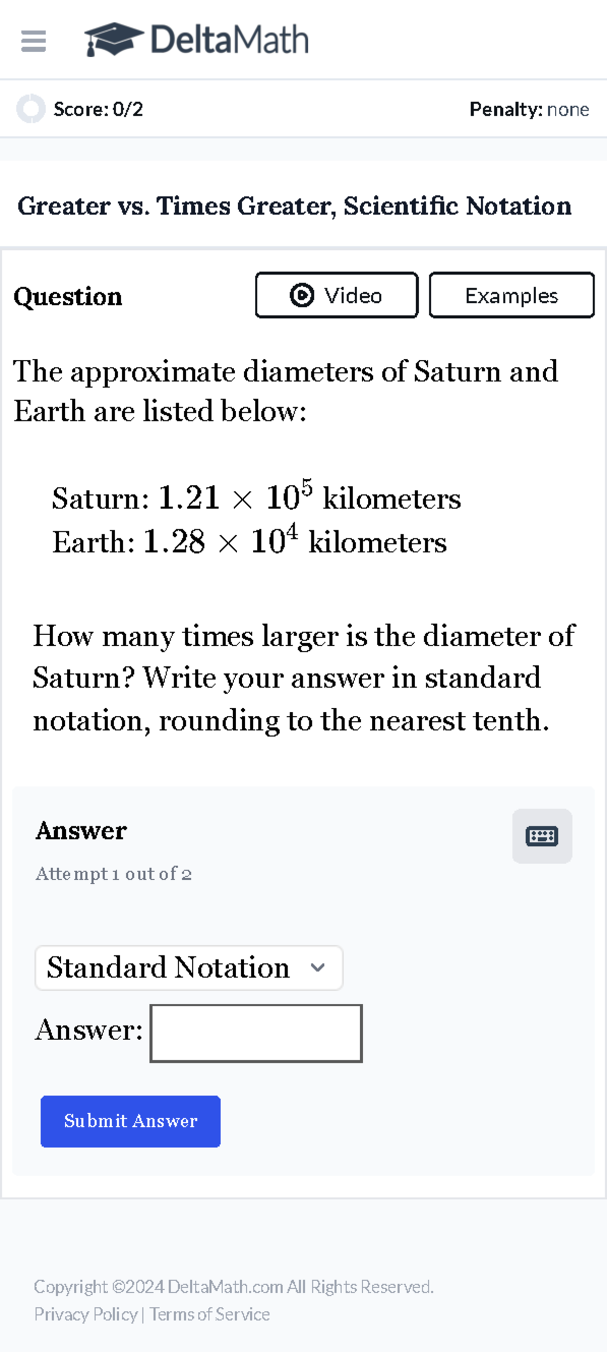 Delta Math Student Application 3 - Score: 0/2 Penalty: none Greater vs ...