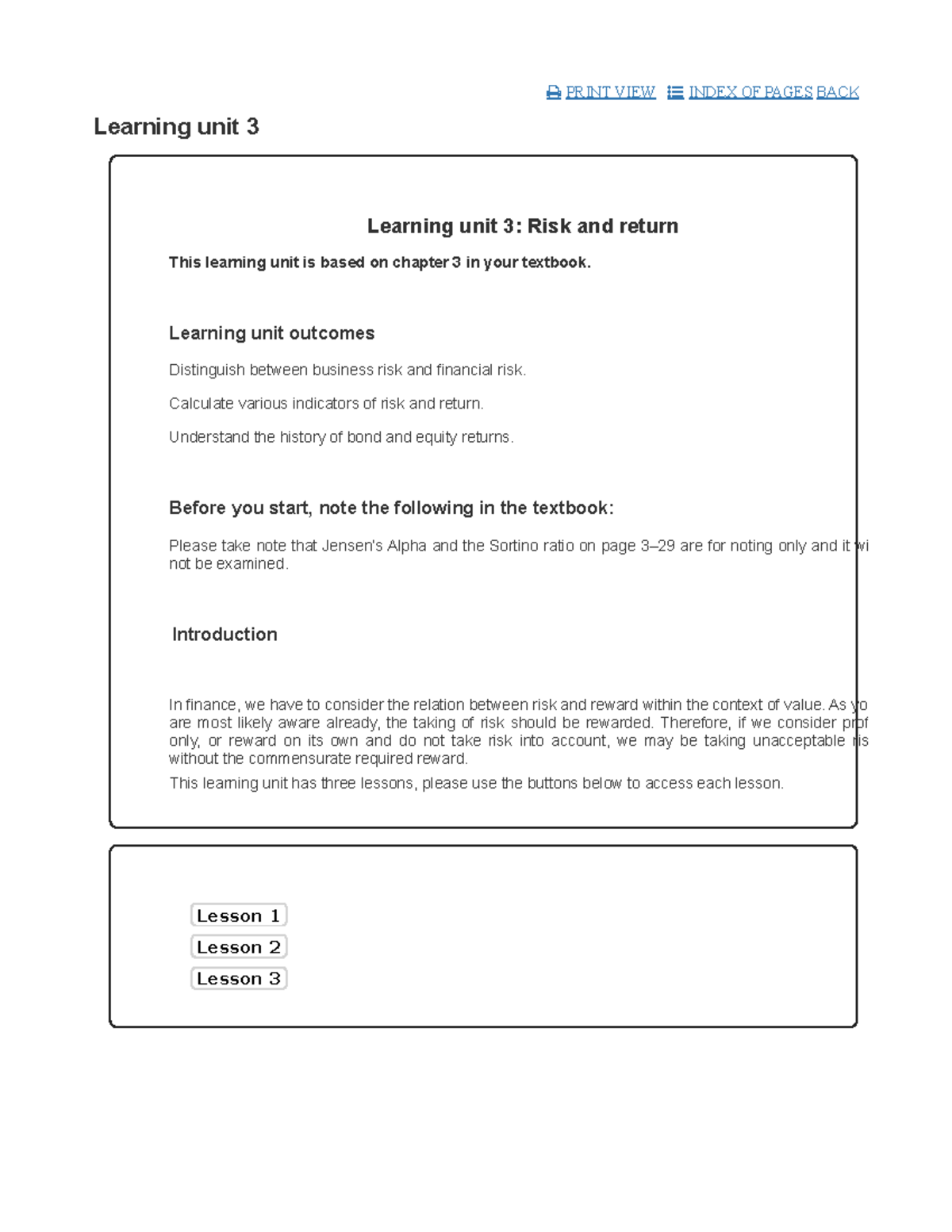 Lesson 3 - Lecture notes week 3 - PRINTVIEW INDEXOFPAGESBACK Learning ...