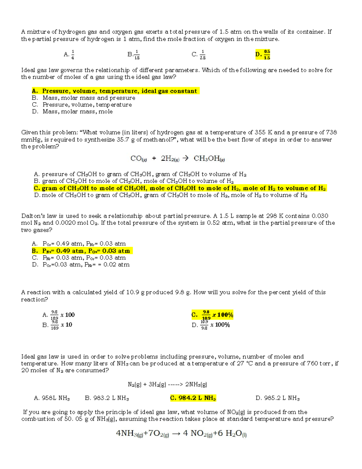 Reviewer-CHEM-Q1 - Reviewer in General Chemistry Quarter 1 - A mixture ...