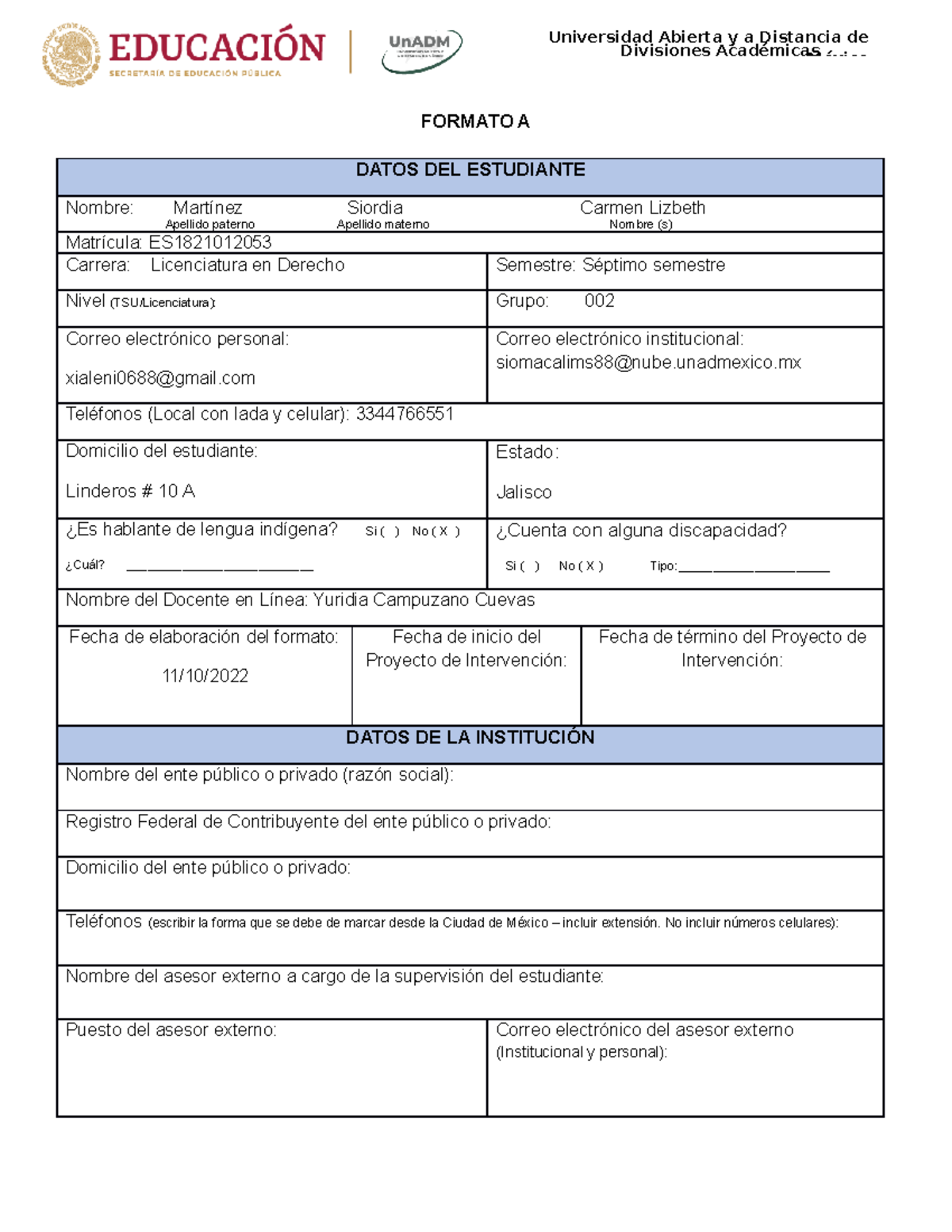 Formato A 2022-1 - trabajo con introduccion y con clusion. - Divisiones ...
