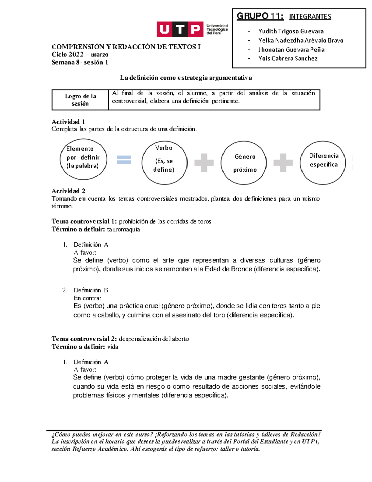 S8 .s1 Tarea - rthth - ¿Cóm o puedes m ejorar en este curso ...