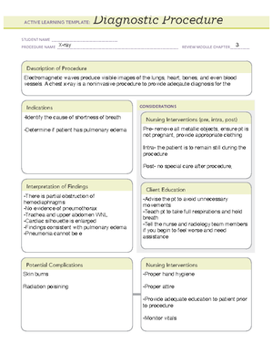 CT scan ati sheet - ACTIVE LEARNING TEMPLATES THERAPEUTIC PROCEDURE A ...