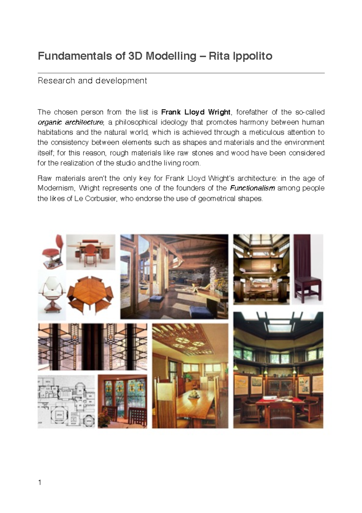 Documentation - Fundamentals of 3D modelling - Doc 1 - Fundamentals of ...