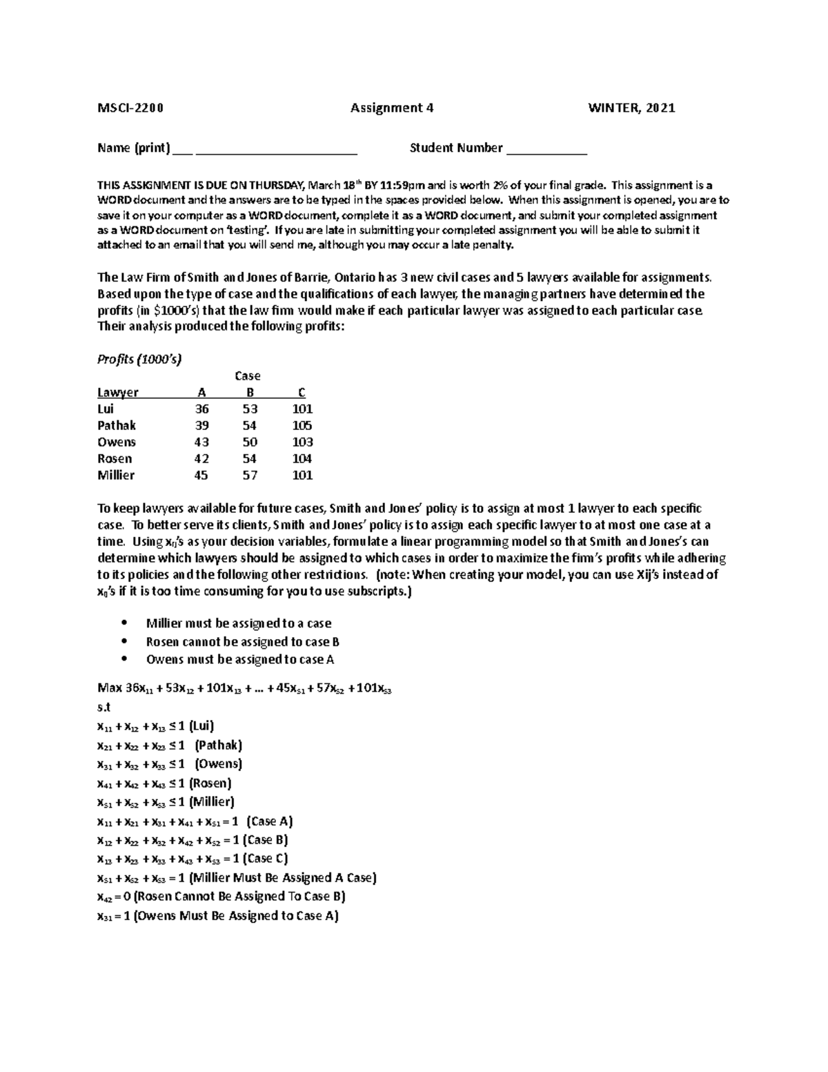 2200 Assignment 4 - notes - STEN1000 - U of W - Studocu