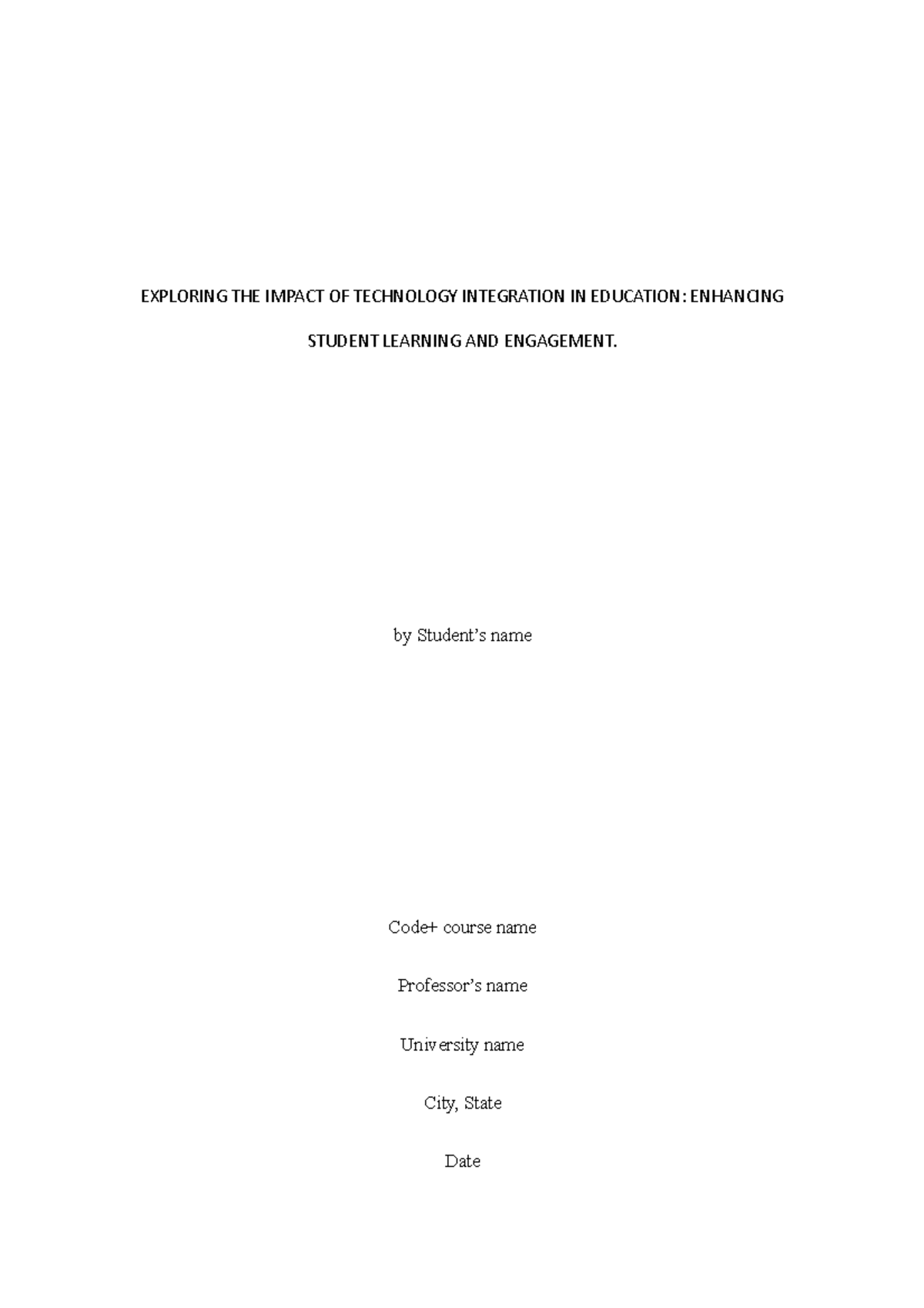 Chapter 3 - My dissertation - EXPLORING THE IMPACT OF TECHNOLOGY ...
