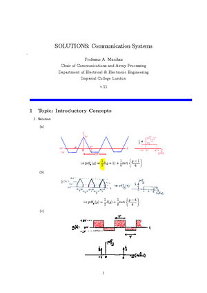 CS Problem Sheets - Problem Sheets: Communication Systems Professor A ...