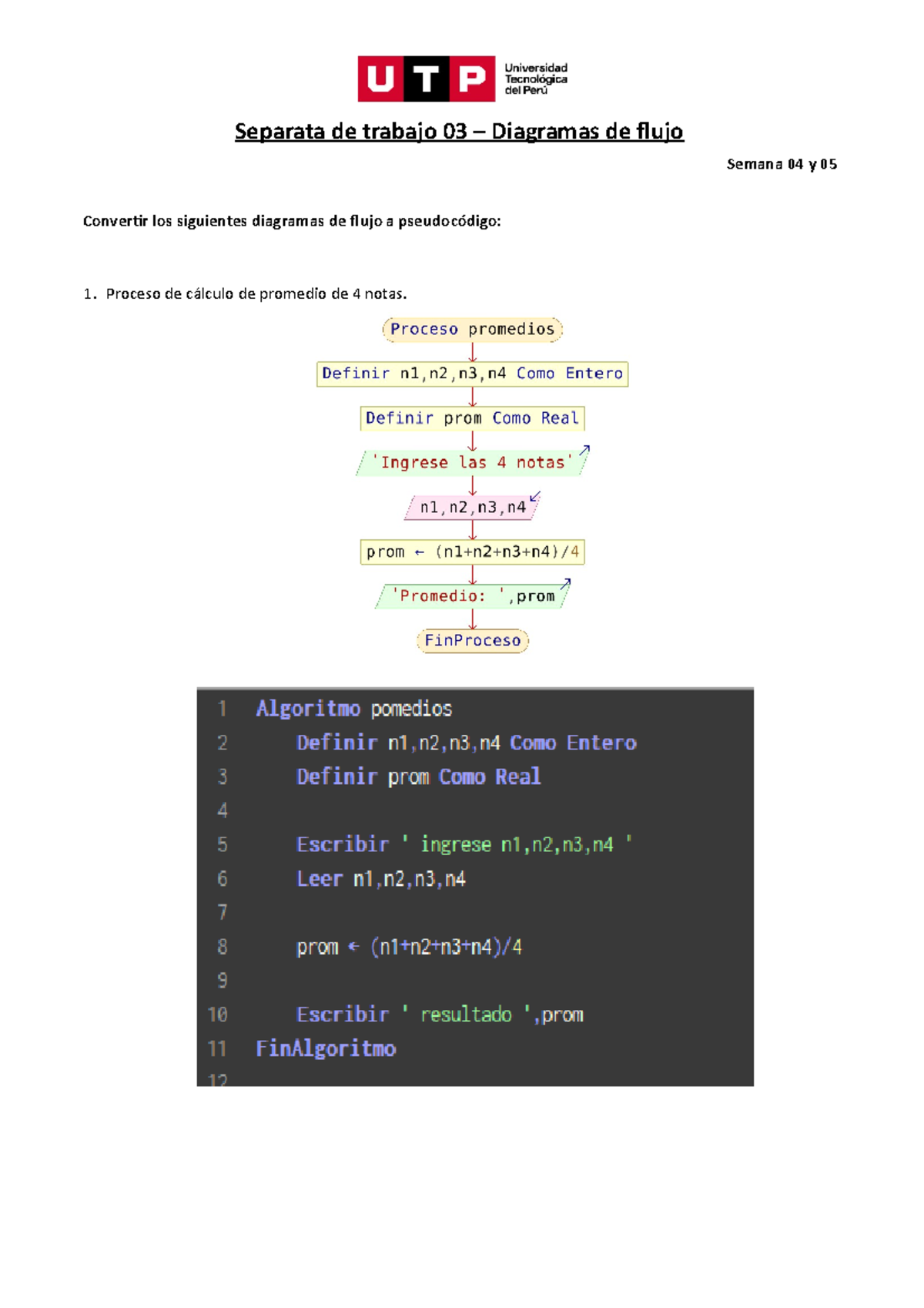 SO4.S1- resolver ejercicios Actividad Separata 03 Unidad 01 PDF _ Principio de Algoritmos - Studocu