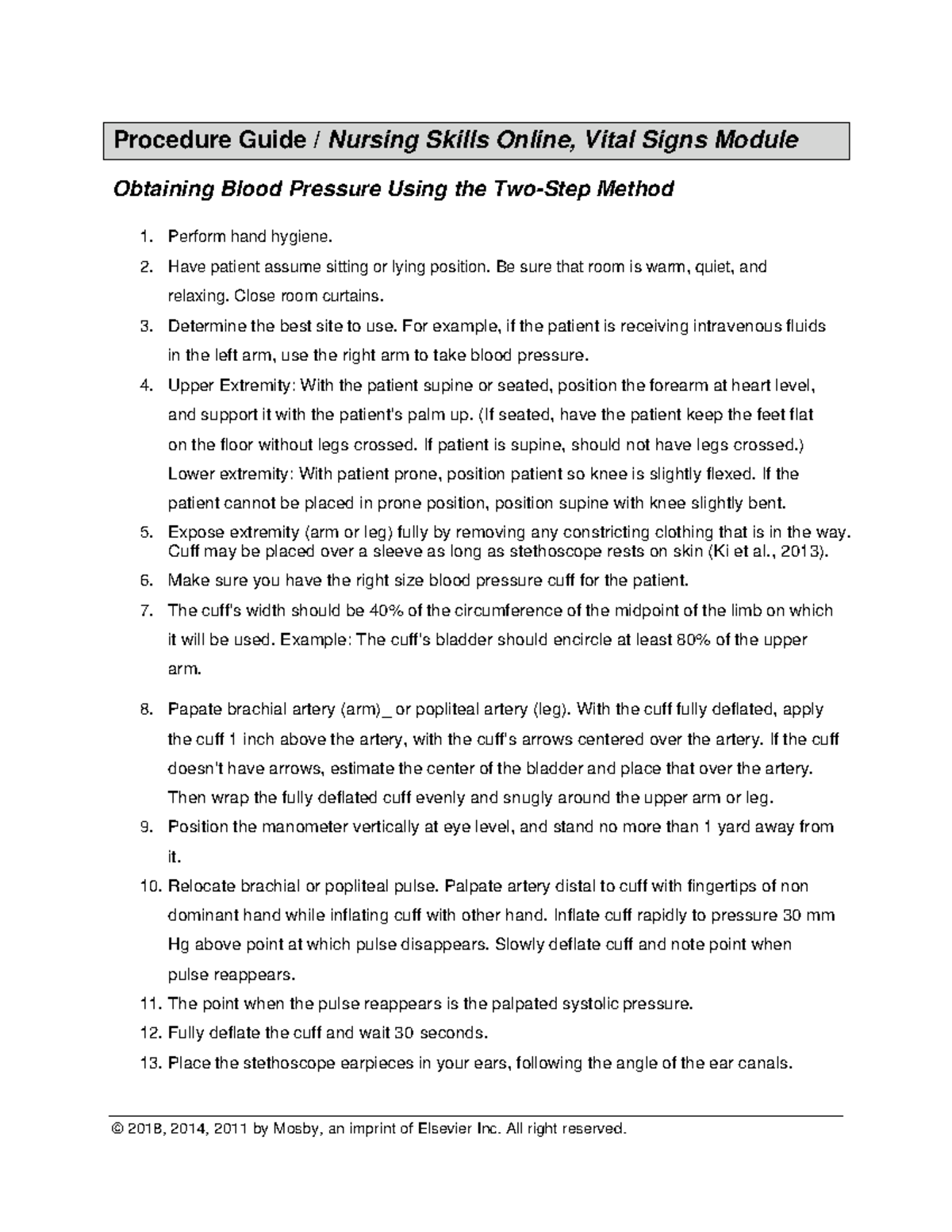 2 step method - © 2018, 2014, 2011 by Mosby, an imprint of Elsevier Inc ...