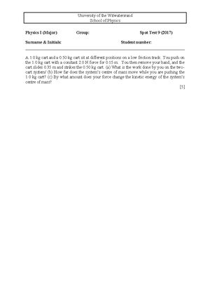 Ch28 problems - Physics tutorial questions on magnetism - Tutorial: Chapter 28 Question 1 A ...