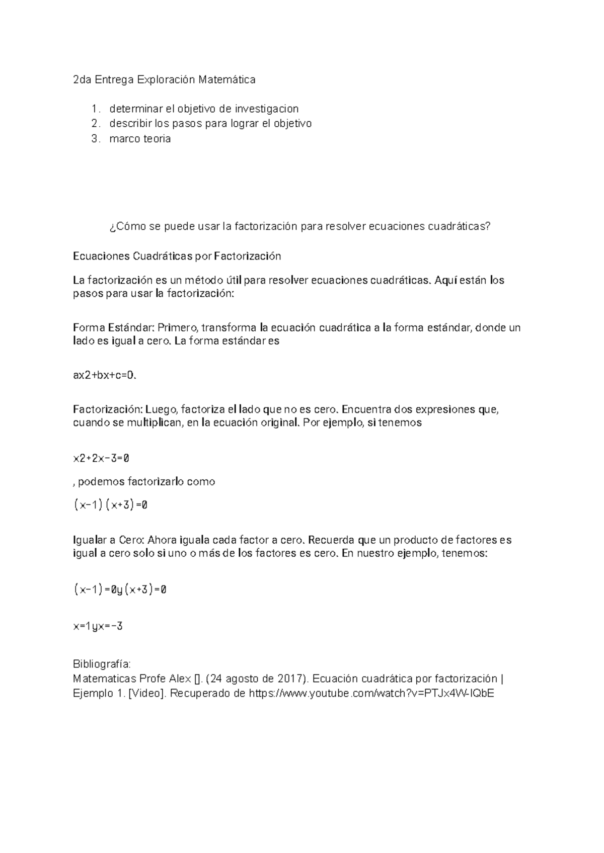 Clemente Marcelo Gomez Muller - 2da Entrega Exploración Matemática - 2da Entrega Exploración ...