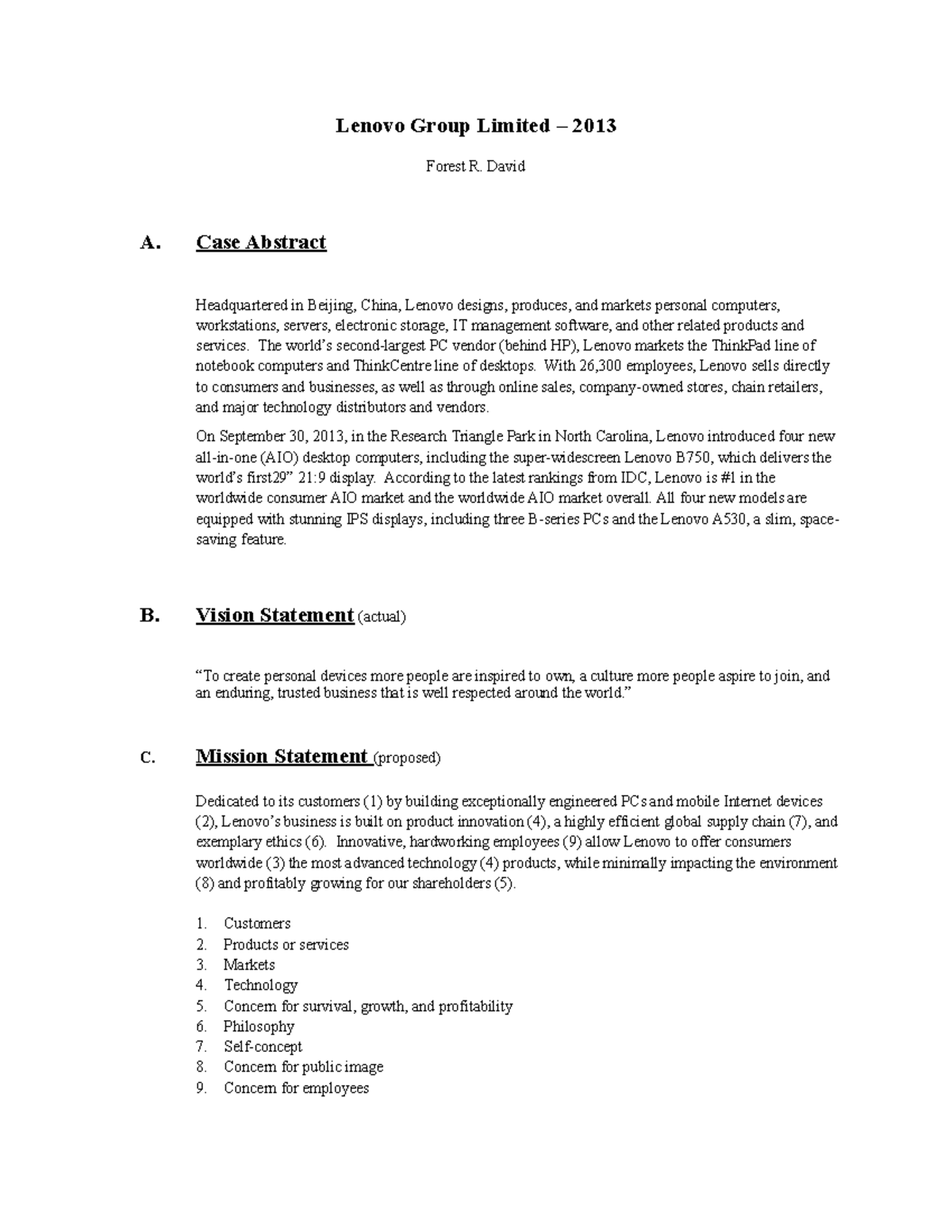 David sm15 case im 29-Lenovo - Lenovo Group Limited – 2013 Forest R ...