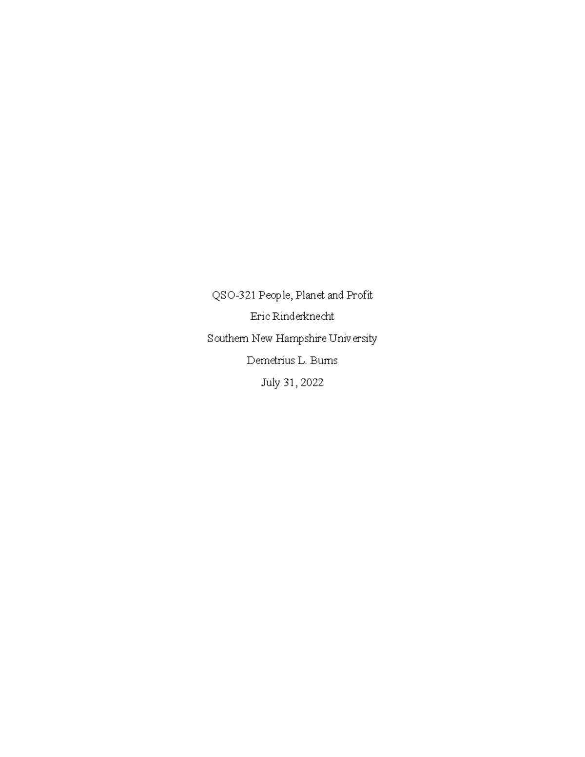 Module 5 Assignment - People, Planet and Profit Eric Rinderknecht ...