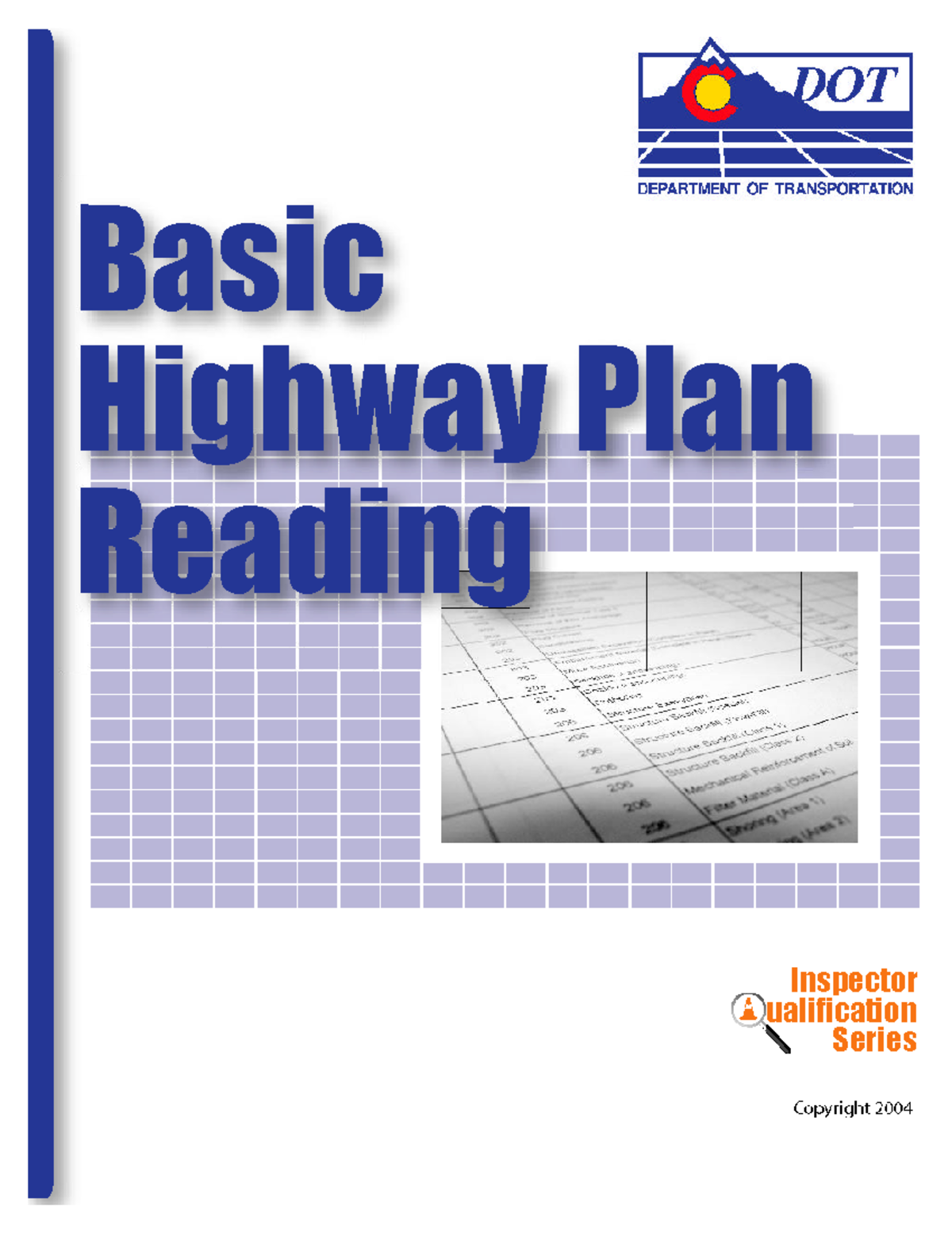 Basic Highway Plan Reading - Basic Highway Plan Reading Inspector ...