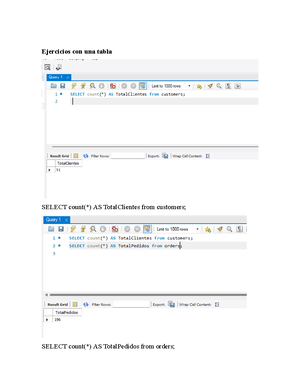Respuestas examen SQL - sql - comando extrae datos de la base de datos? SELECT O alter comando ...