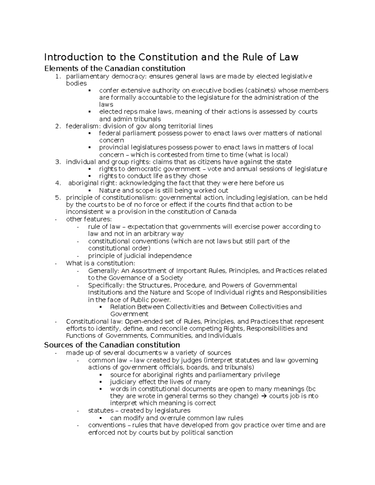 Introduction to the Constitution and the Rule of Law - parliamentary ...