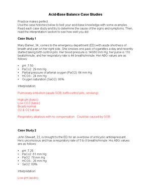 pathophysiology Answers+to+Acid-Base+Case+Studies 2022 - Answers to Acid-Base Balance Case ...