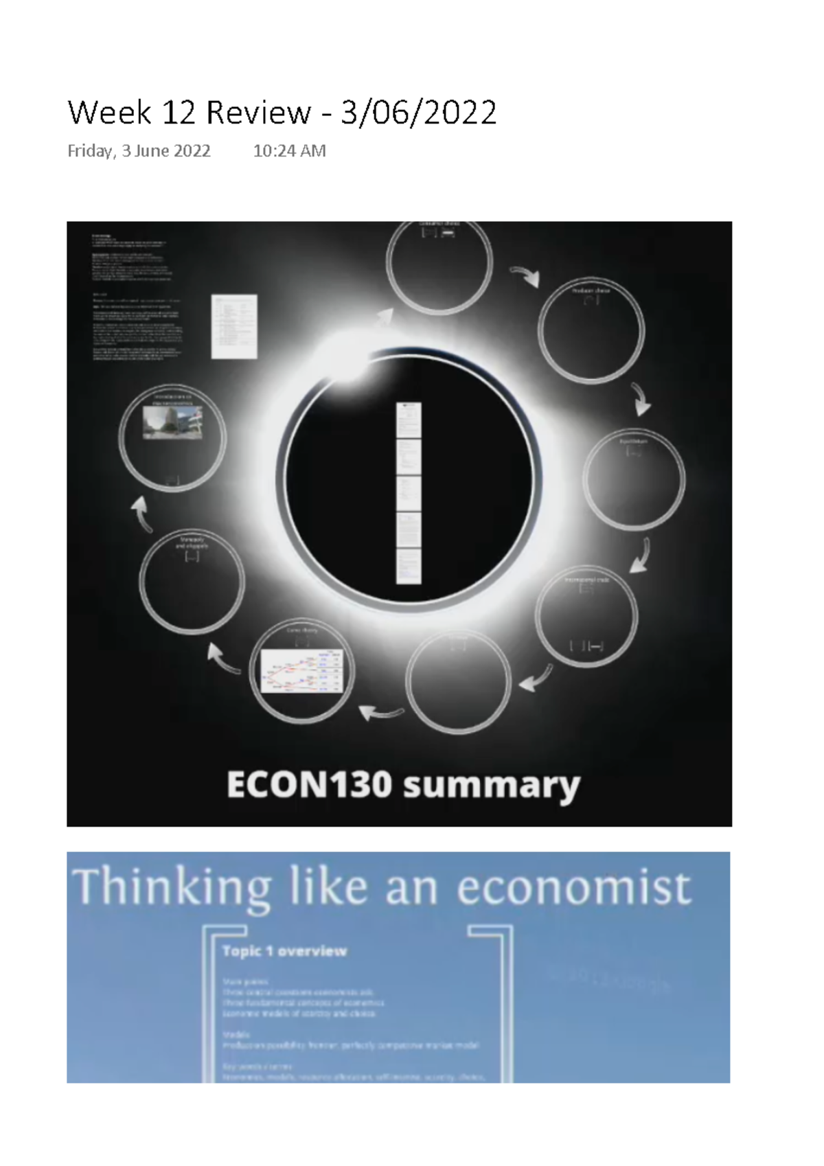 ECON130 Week 12 Review - Microeconomic Principles - Week 12 Review -3 ...