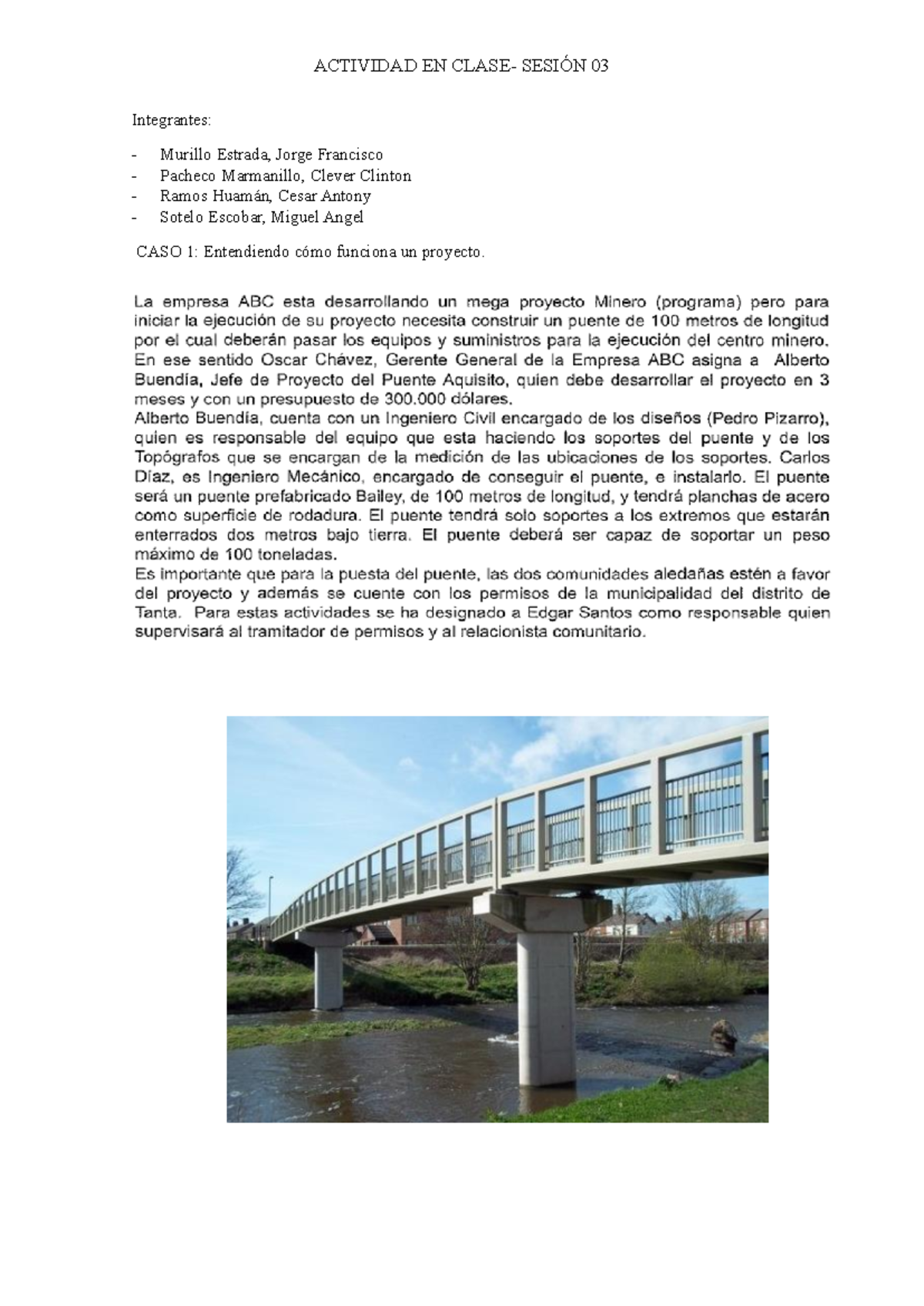 Act Semana 03 - ACTIVIDAD EN CLASE- SESIÓN 03 Integrantes: - Murillo ...