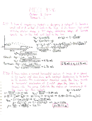 Dynamics Exam 2 F21 - A review of the first month of the course ...
