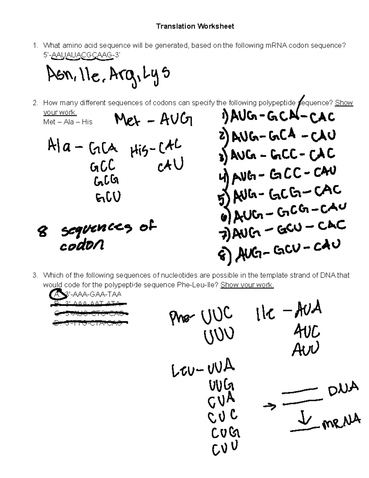 Week 7 wrks - These are weekly worksheets that we do as homework ...