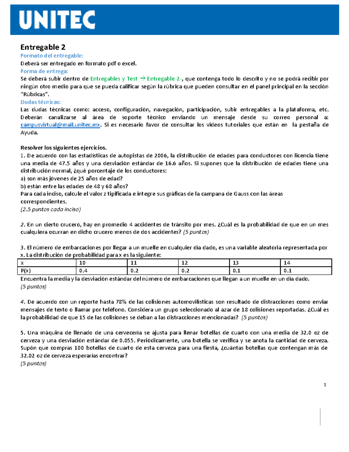 Entreg 2 - Entregable 2 Formato del entregable: Deberá ser entregado en formato pdf o excel ...