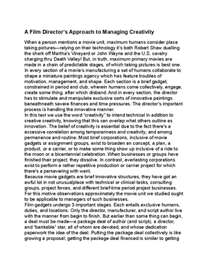 FILM Appreciation AND FILM Analysis - FILM APPRECIATION AND FILM ...