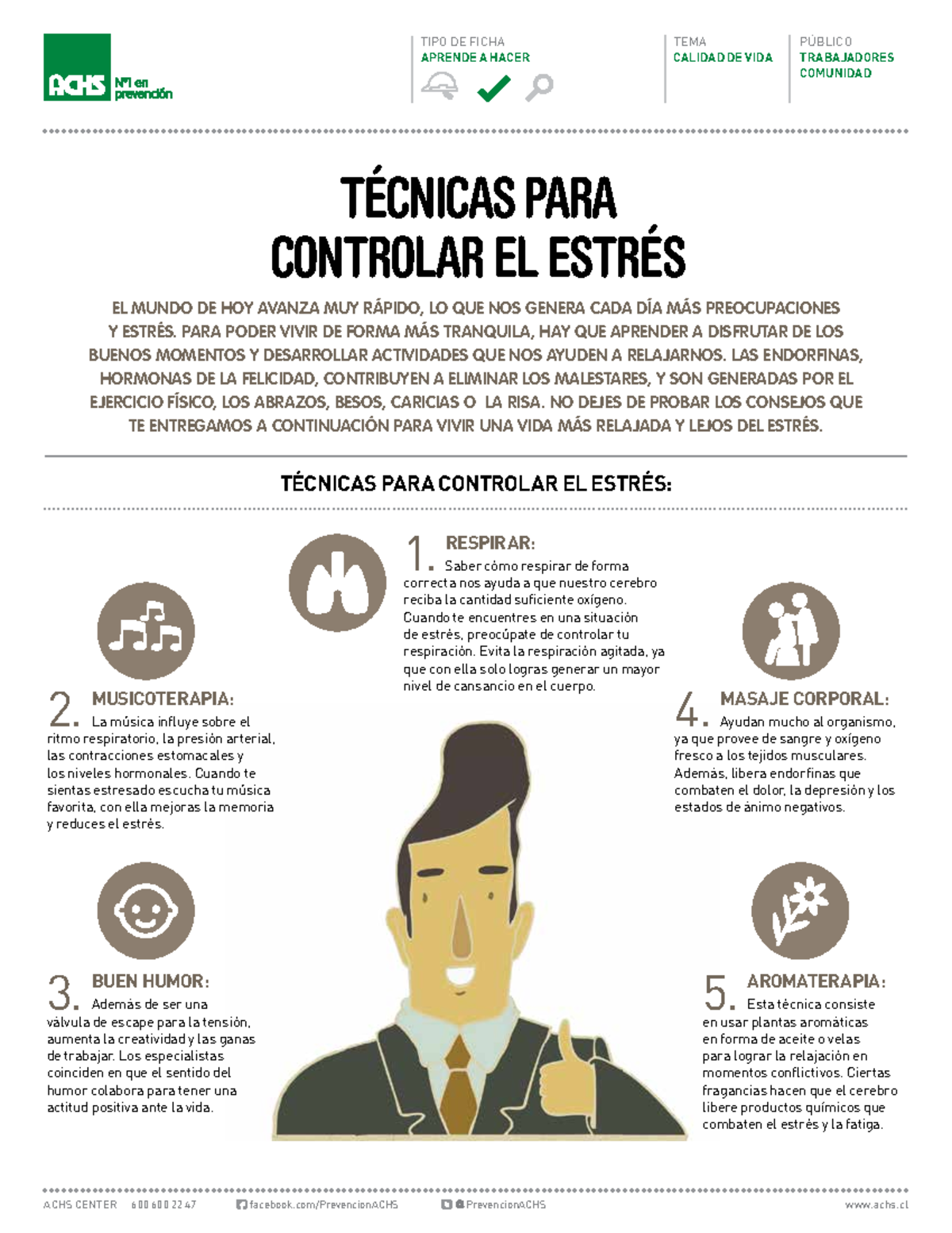Afiches-tecnicas-para-controlar-el-estres.pdf · versión 1 - achs center ...