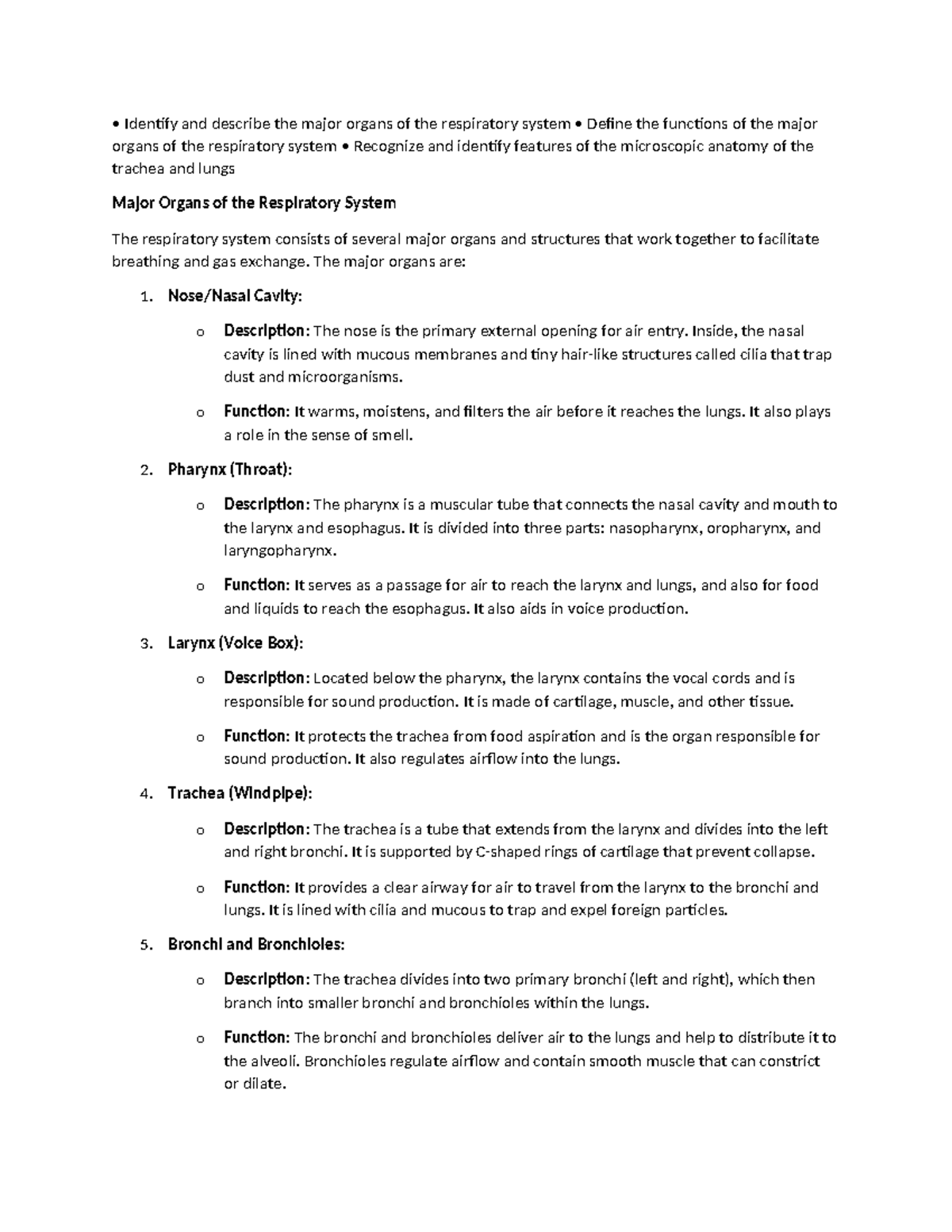 Block theory 3 learning outcomes - Identify and describe the major ...