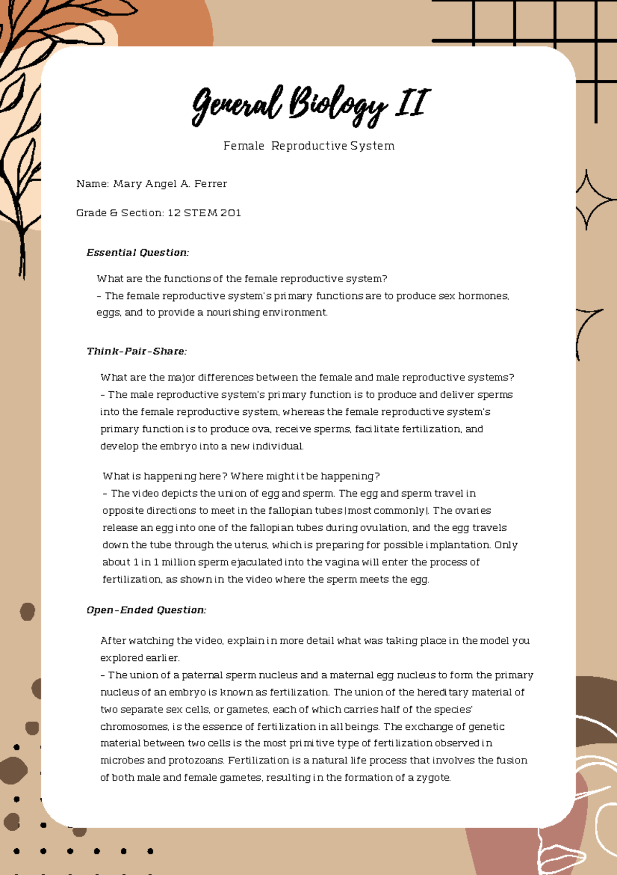 GEN Biologyii(WK3) - Week 3 notes for General Biology - General Biology ...