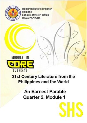 21st Century Literature Module Review 1 4 - 21st Century Literature ...