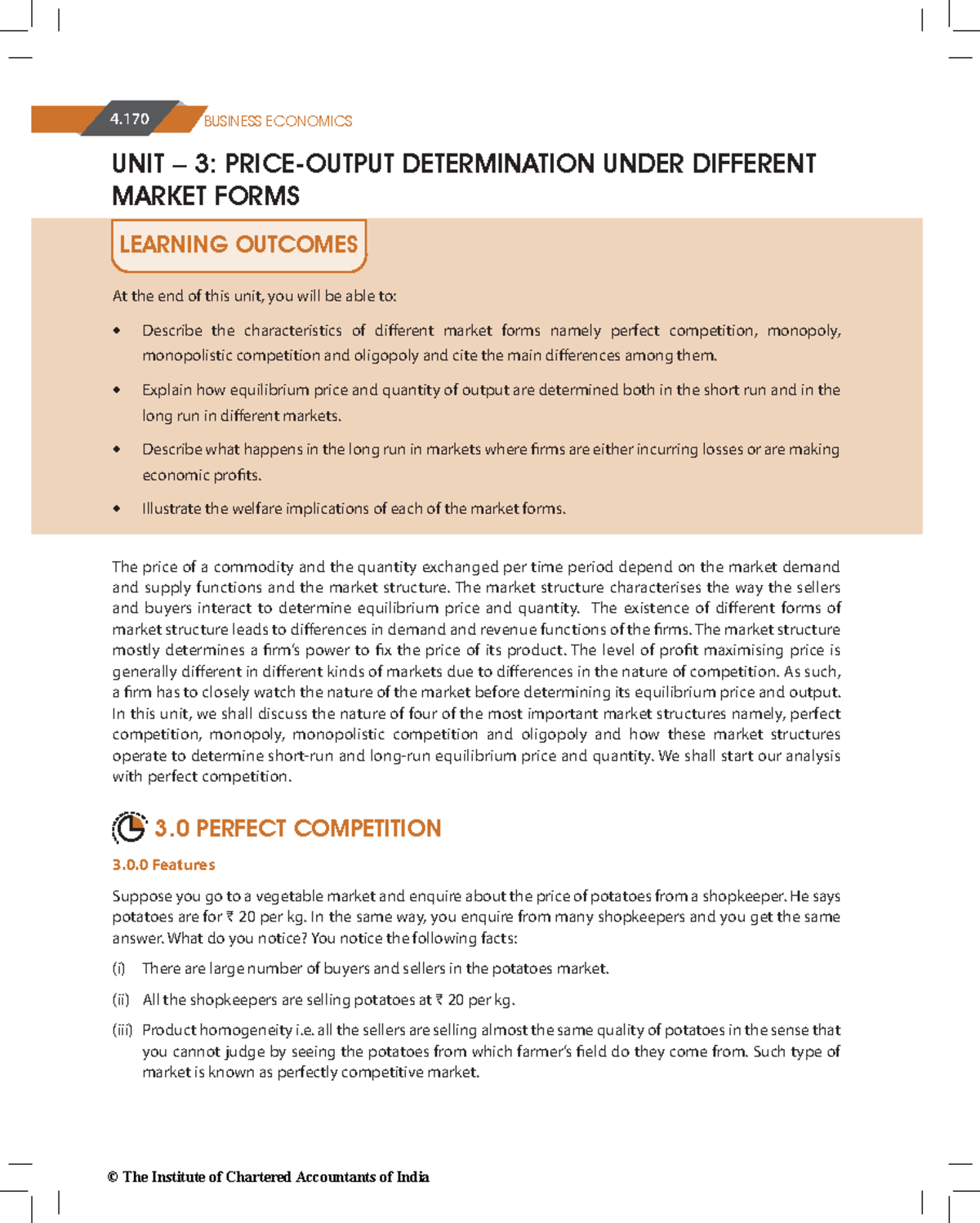 Price-Output Determination under different market forms - 4 BUSINESS ...