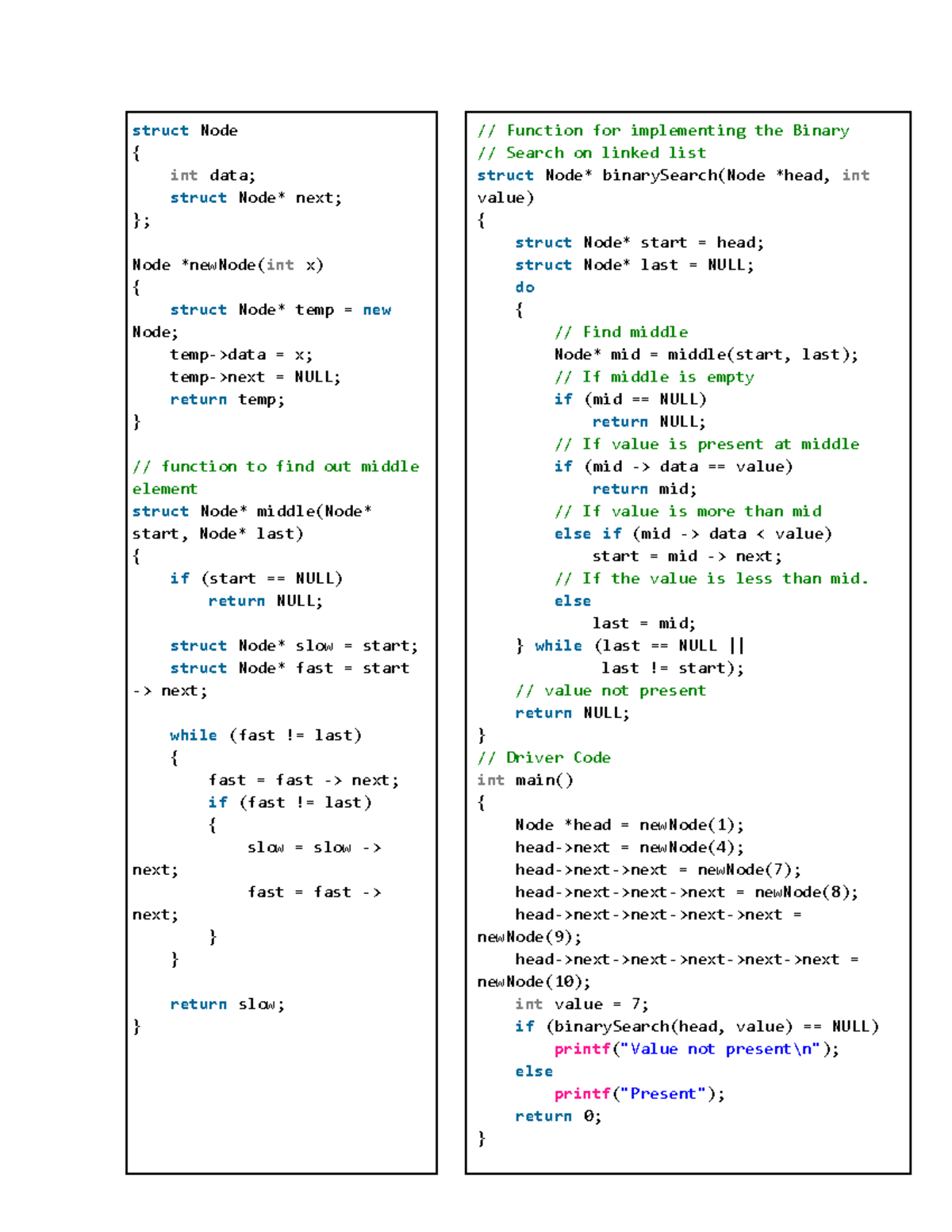 Code Binary Search Good Help You Function For Implementing The