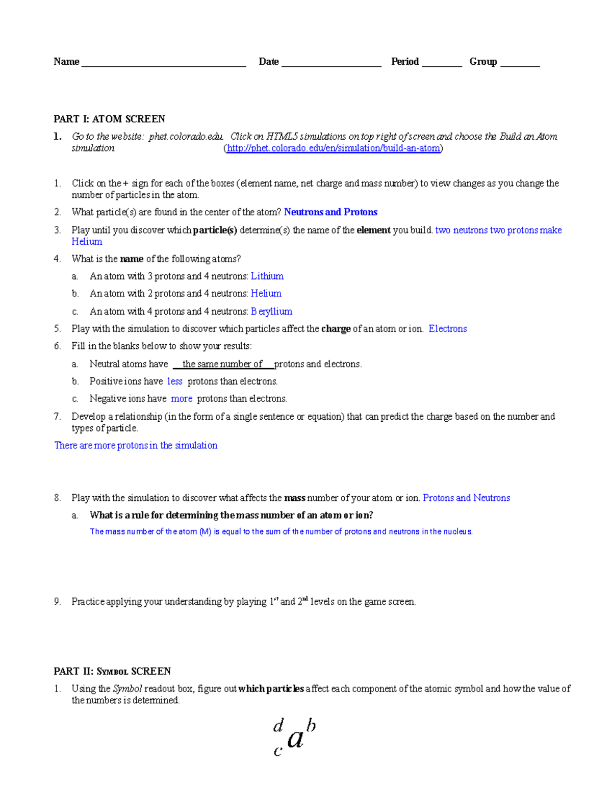 Copy of Copy of 01. Build an Atom p HET - Name ...