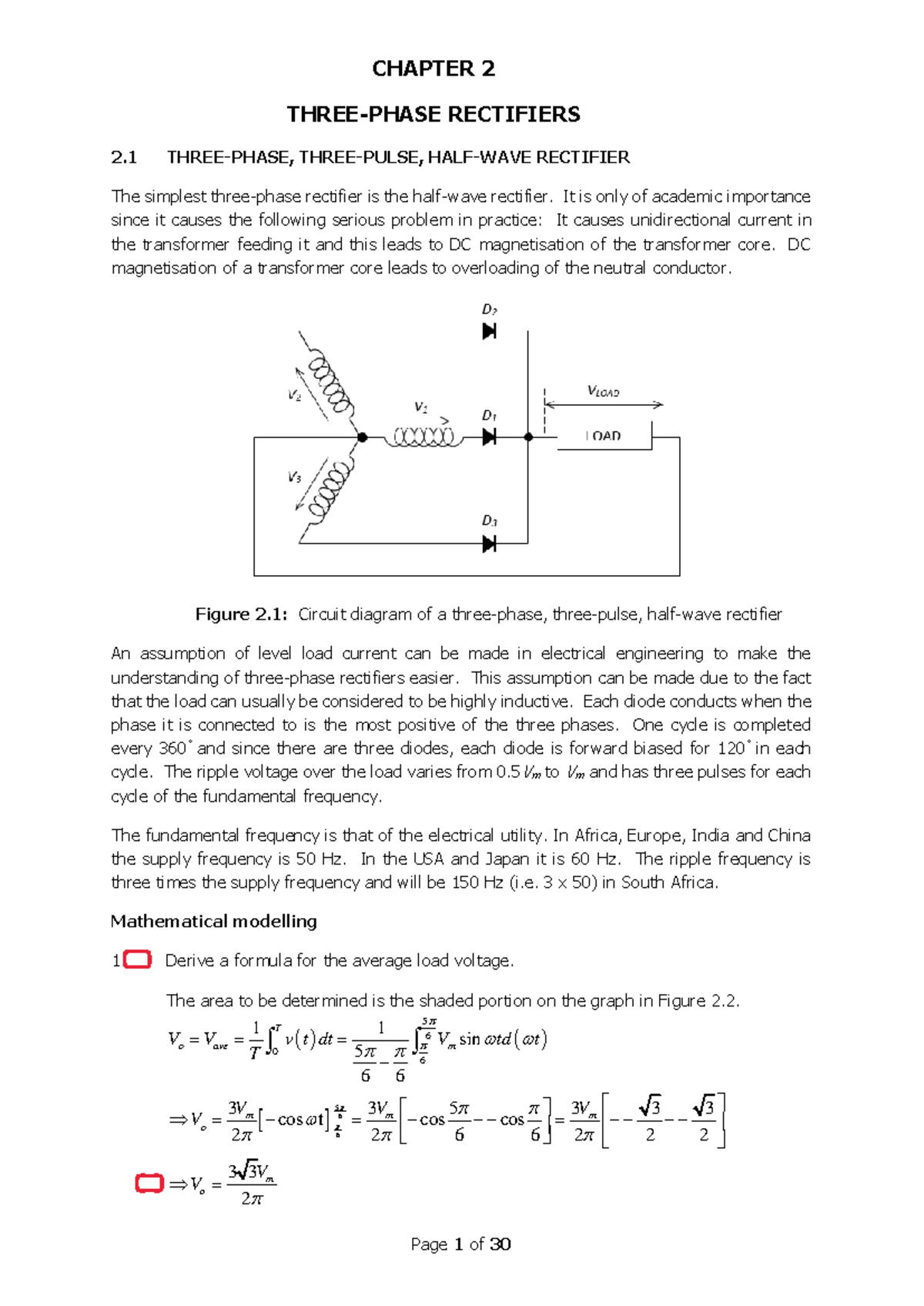 Chapter 2 - Alternative energy 2 - CHAPTER 2 THREE-PHASE RECTIFIERS 2 ...