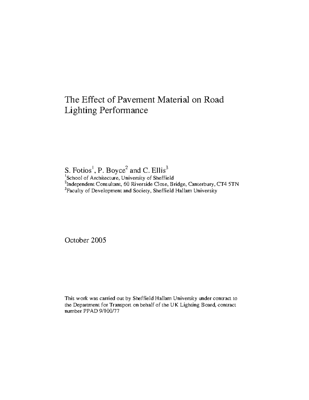The Effect of Pavement Material on Road Lighting Performance - PDF Room ...