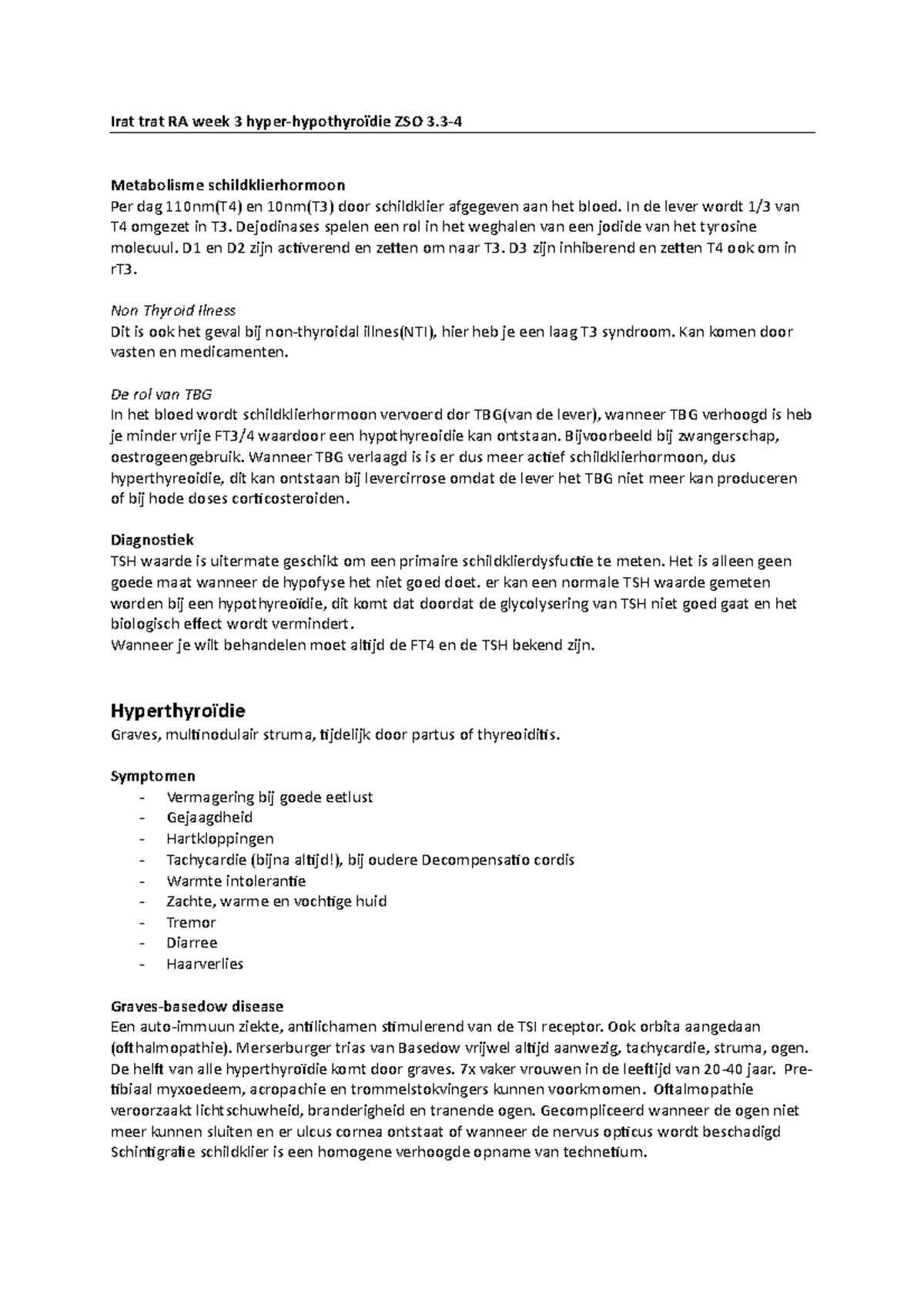 Irat trat RA week 3 - aantekeningen irat trat RA3 - Irat trat RA week 3 ...