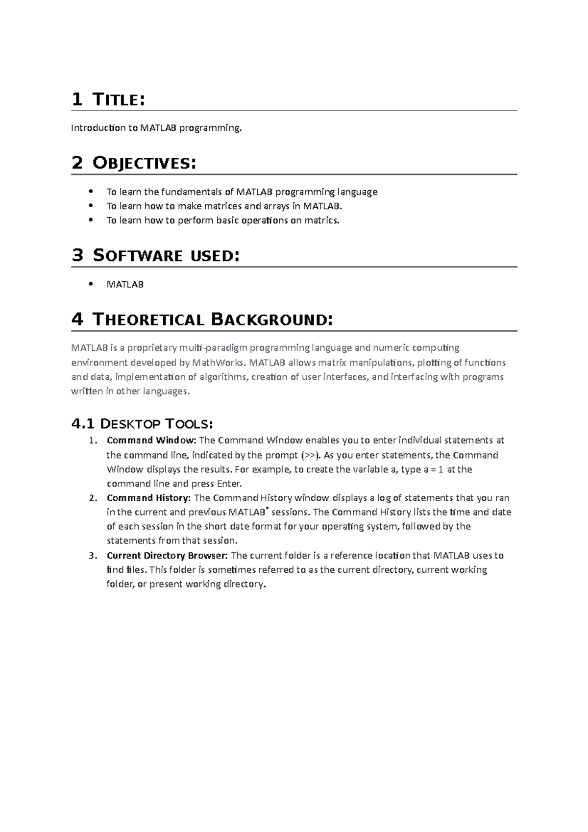 LAB 6 - I am a mechanical engineering student in my junior year. - 1 ...