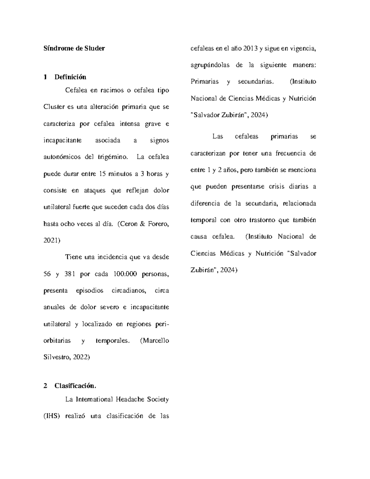 Sindrome de Sluder - Información que te puede ayudar para que estudies ...