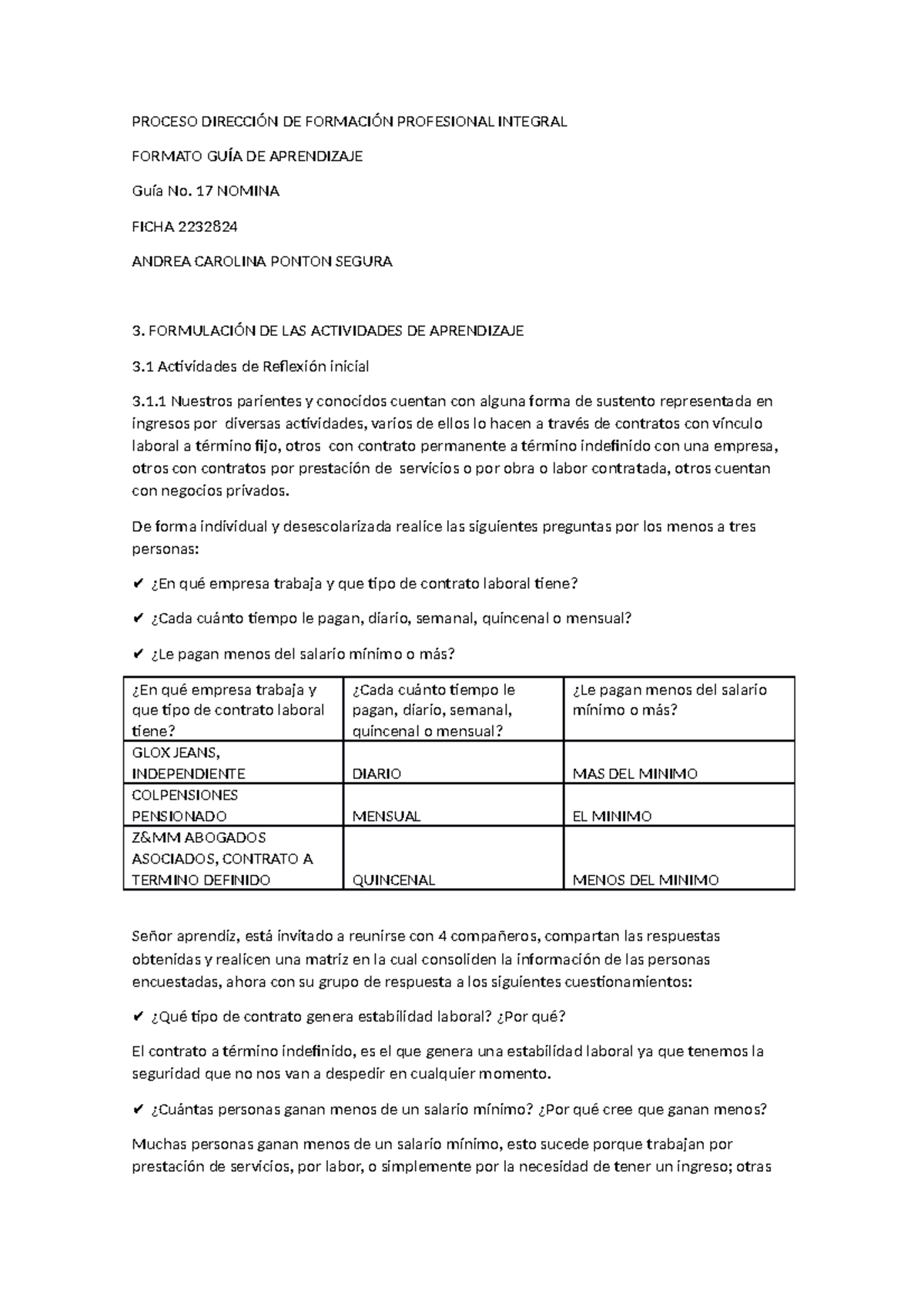 Guia 17 - GUIA 17 NOMINA PORTAFOLIO INDIVIDUAL - PROCESO DIRECCIÓN DE FORMACIÓN PROFESIONAL ...